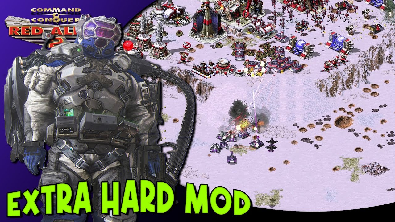 Red Alert 2 | Extra Hard Mod | Rocketeer squadron vs Brutal Ai - YouTube