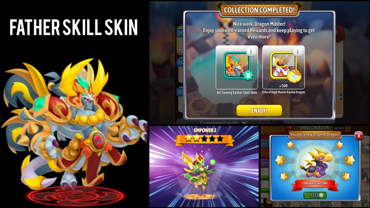 #447. Dragon city | Obtain All-seeing Skill Skin for High Master Karma ...