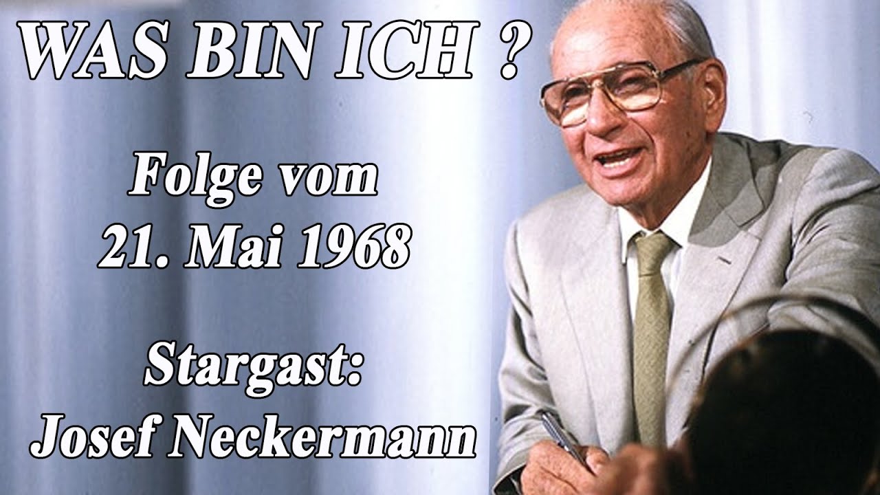 Was bin ich? mit Robert Lembke vom 21. Mai1968 - Stargast: Josef ...