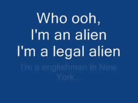 englishman in New York by The Sting with lyrics