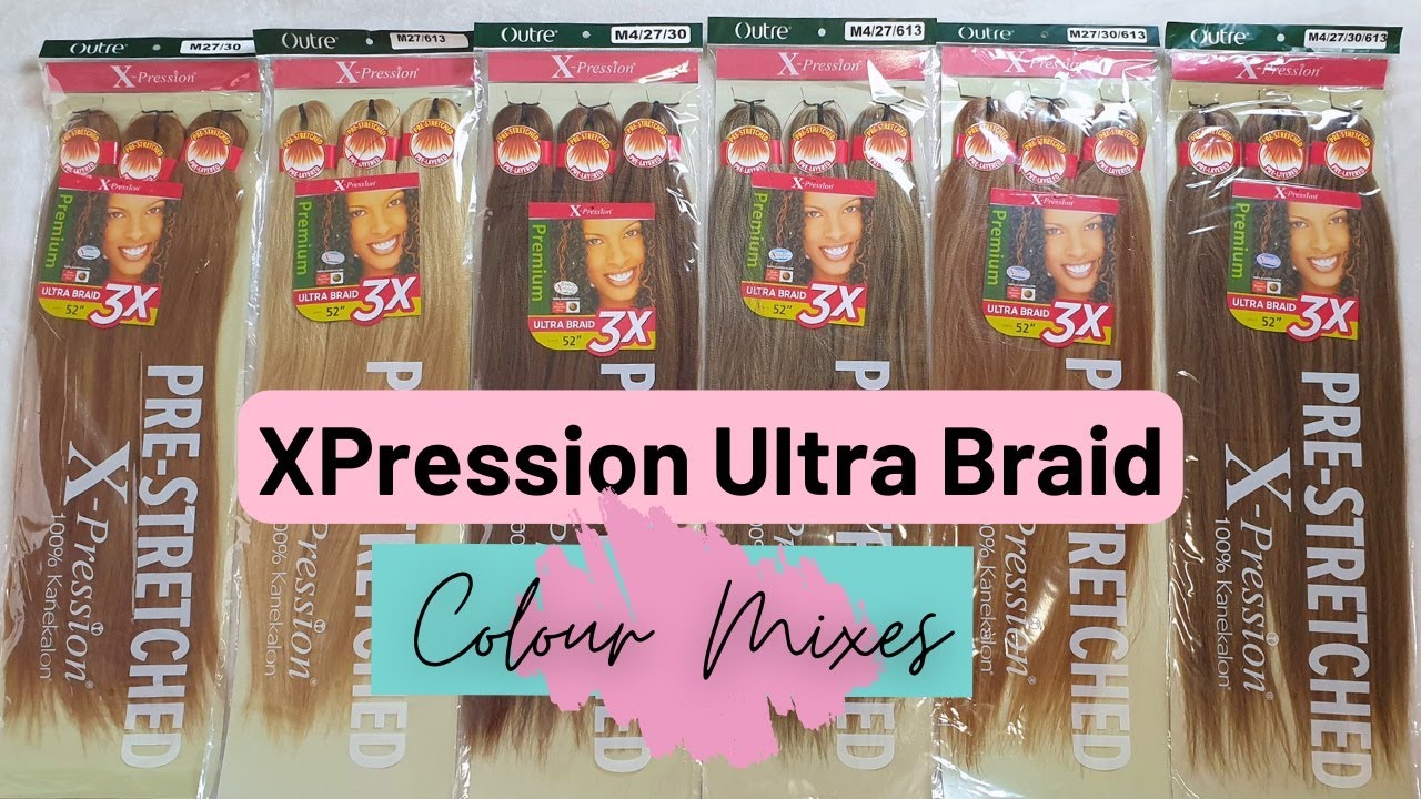 Xpression Ultra Braid Colour Mixes - YouTube