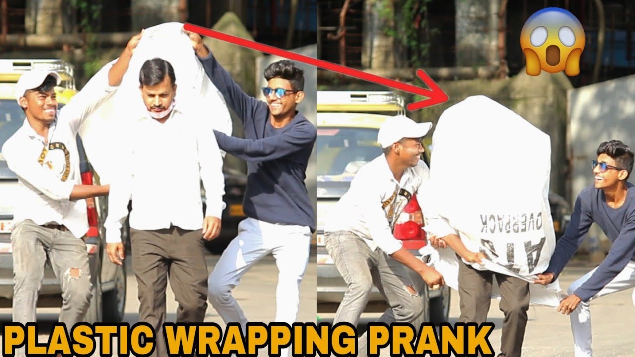 Plastic Wrapping On People Prank || 2022 Best Prank - YouTube
