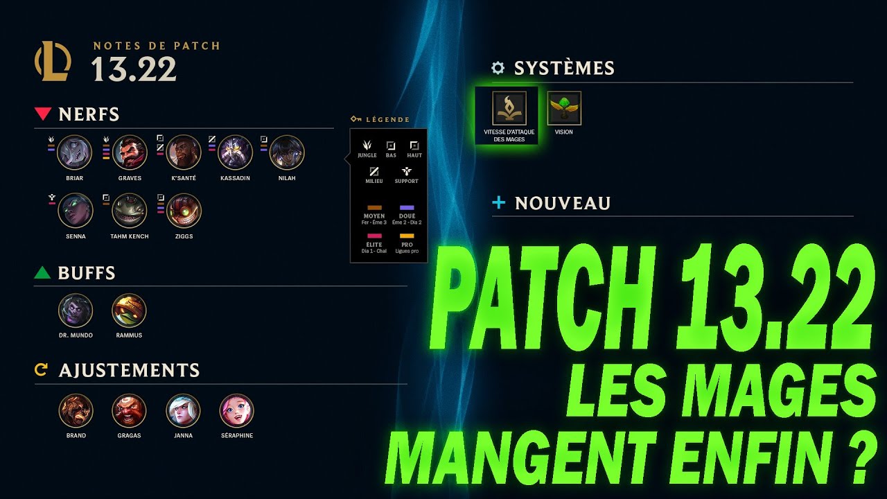 PATCH 13.22 - ENFIN un BUFF des MAGES - YouTube