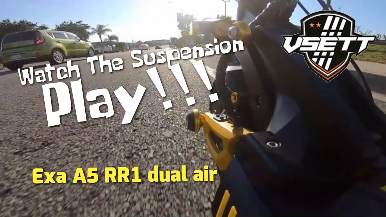 YOU MUST WATCH THIS/ EXA A5 RR1 Review/ Vsett 10+ see the shocks play ...