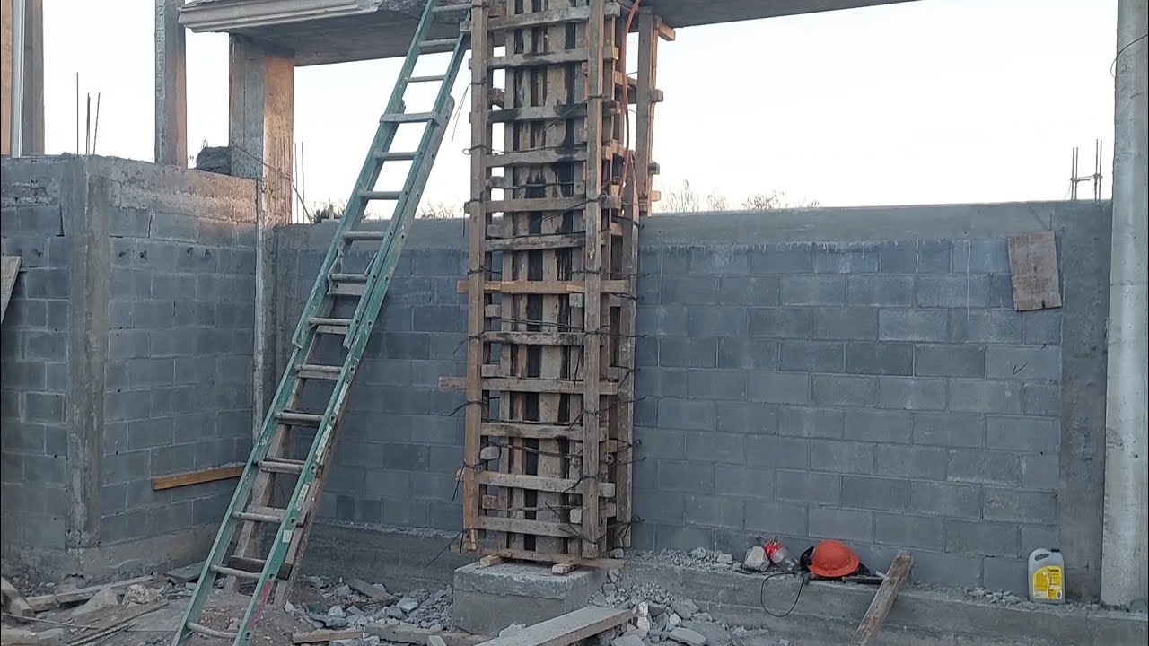 habilitado tapa bastidor para columna con charrancha - YouTube