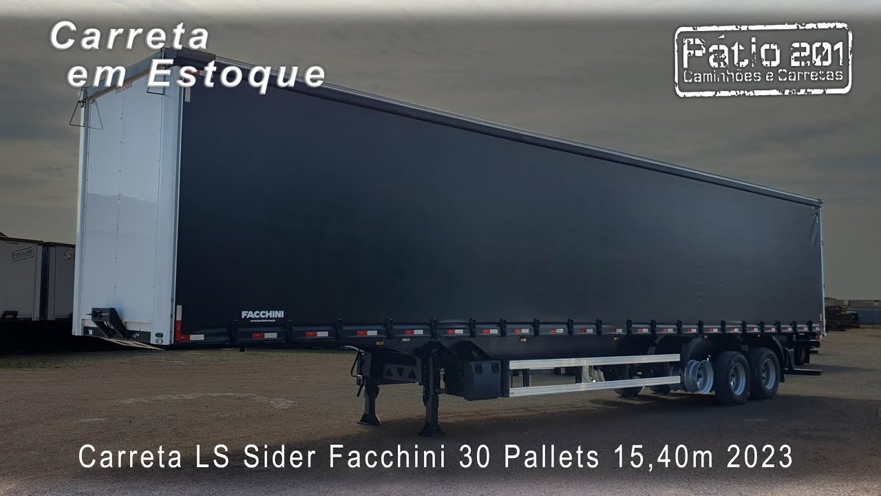 Pátio 201 - Carreta LS Sider 30 Pallets 2023 Nova Sem Uso em estoque ...