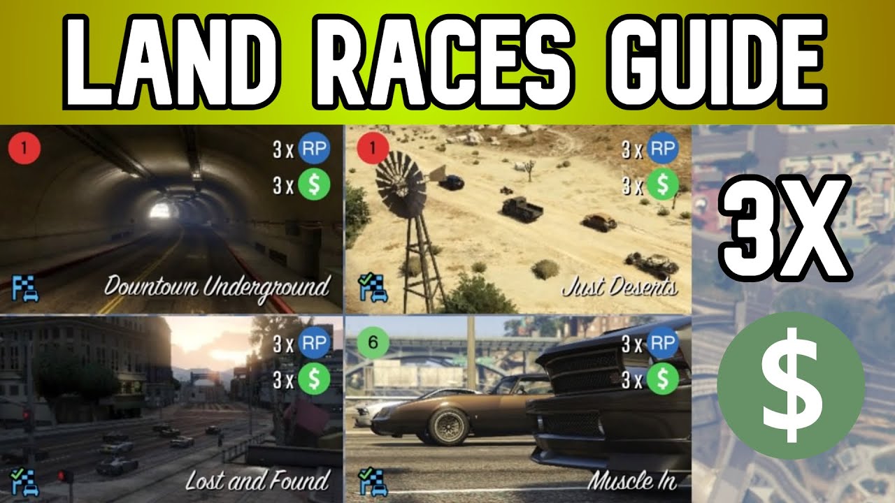 Gta 5 Land Races Guide | Triple Money Land Races Mode Worth it? - YouTube