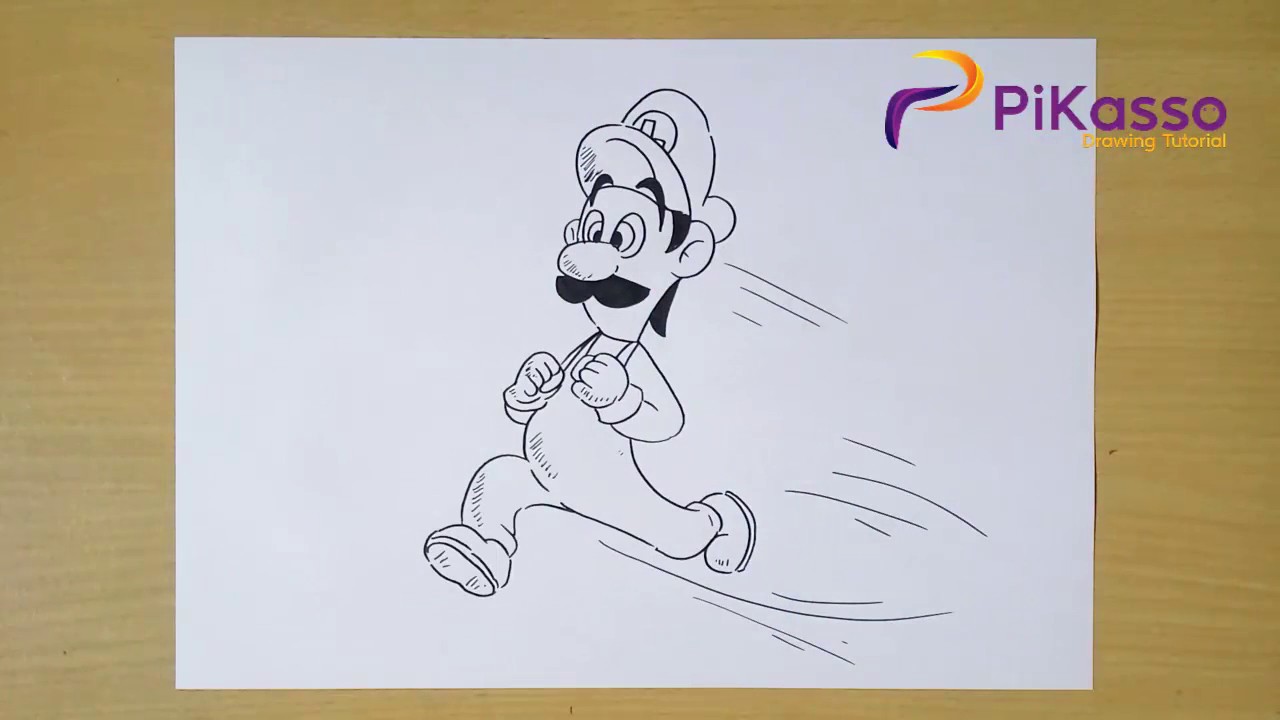 How to Draw Luigi step by step - YouTube