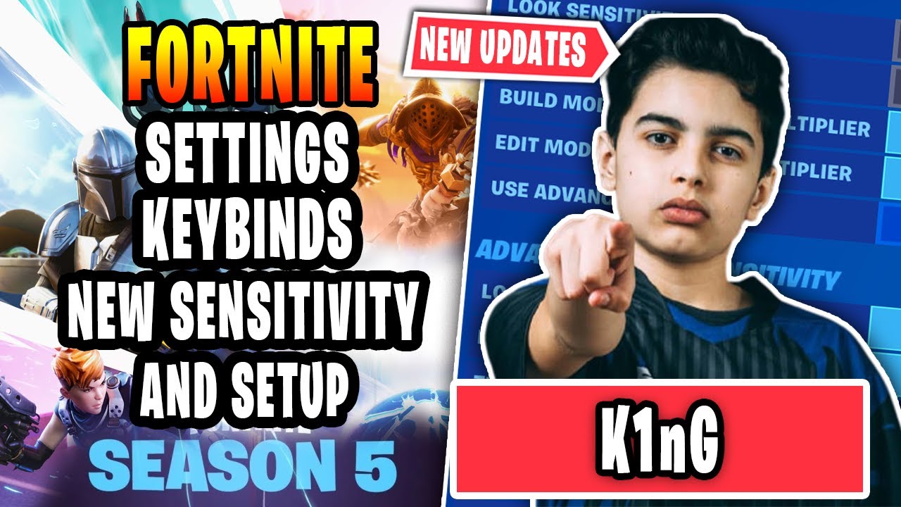 K1nG Fortnite Settings Controller Settings Sensitivity and Setup 2021 ...
