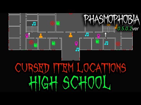 Phasmophobia Cursed Item Locations - Brownstone High School - YouTube