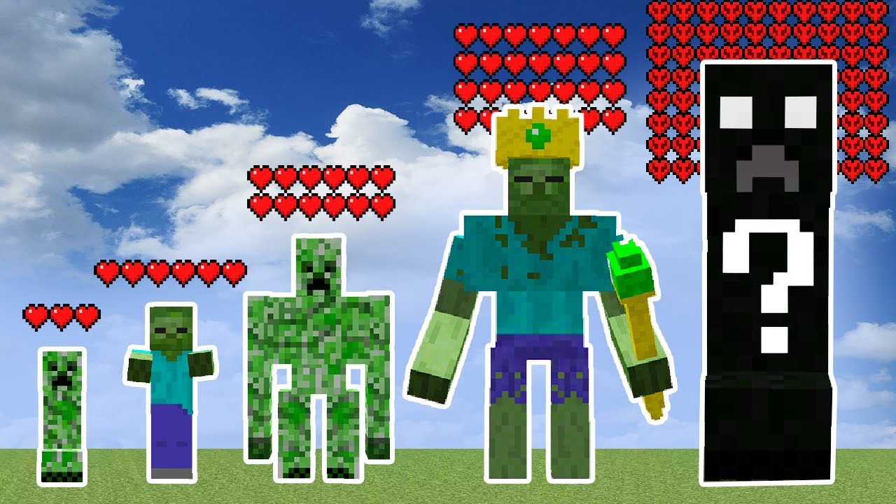 which All creepers VS zombies Mobs and Bosses is immortal? - YouTube