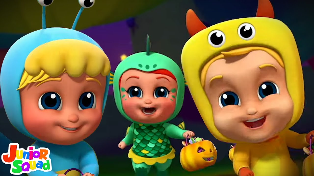 Five Scary Monsters | Halloween Nursery Rhymes & Spooky Cartoon Songs ...