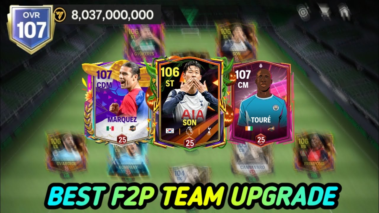 WE HAVE REACHED 107 OVR F2P IN FC MOBILE 25! THE BEST F2P TEAM IN FC ...