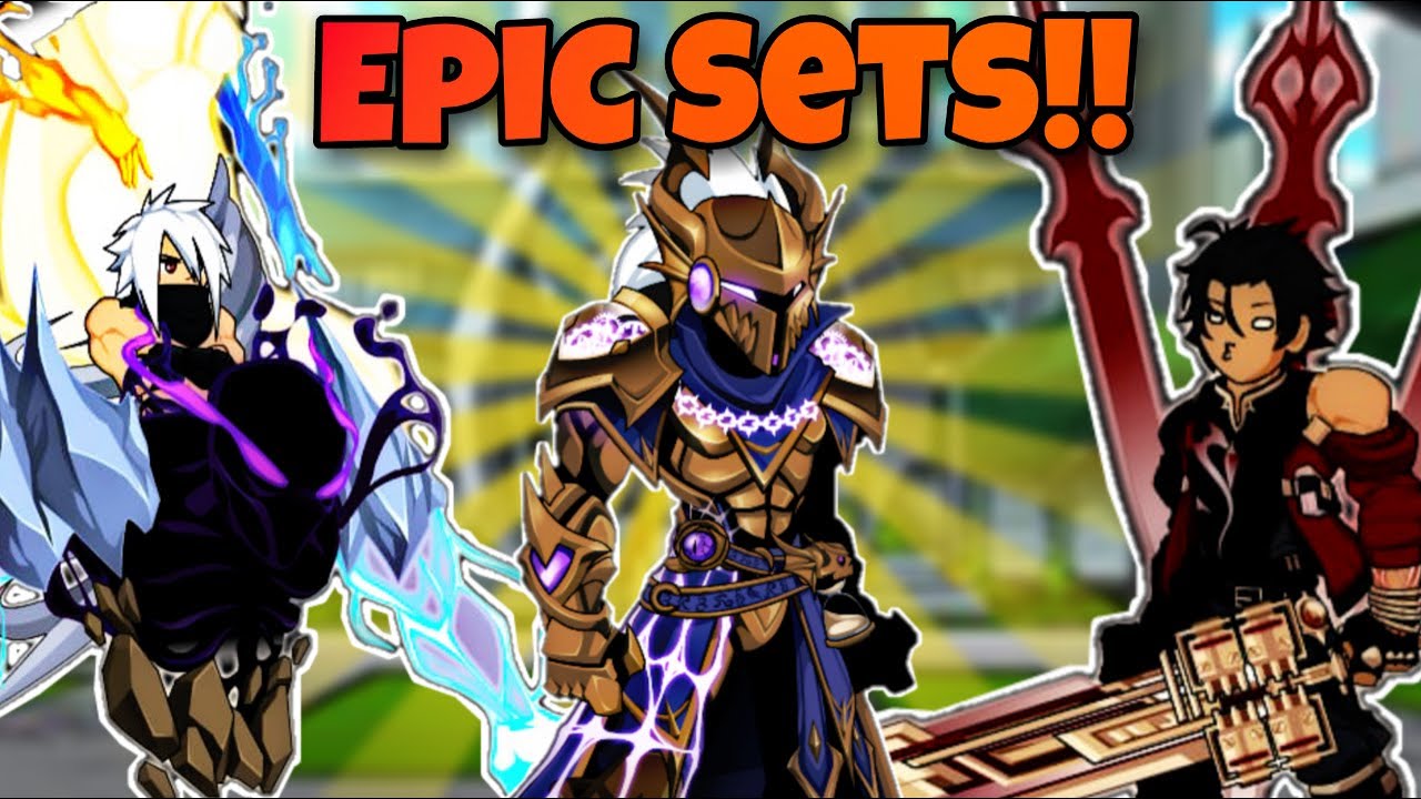 [AQW] TODOS ITENS DOS SETS DE 1,100,000 ACS / 12 ANOS DE MEMBER / 13 ...