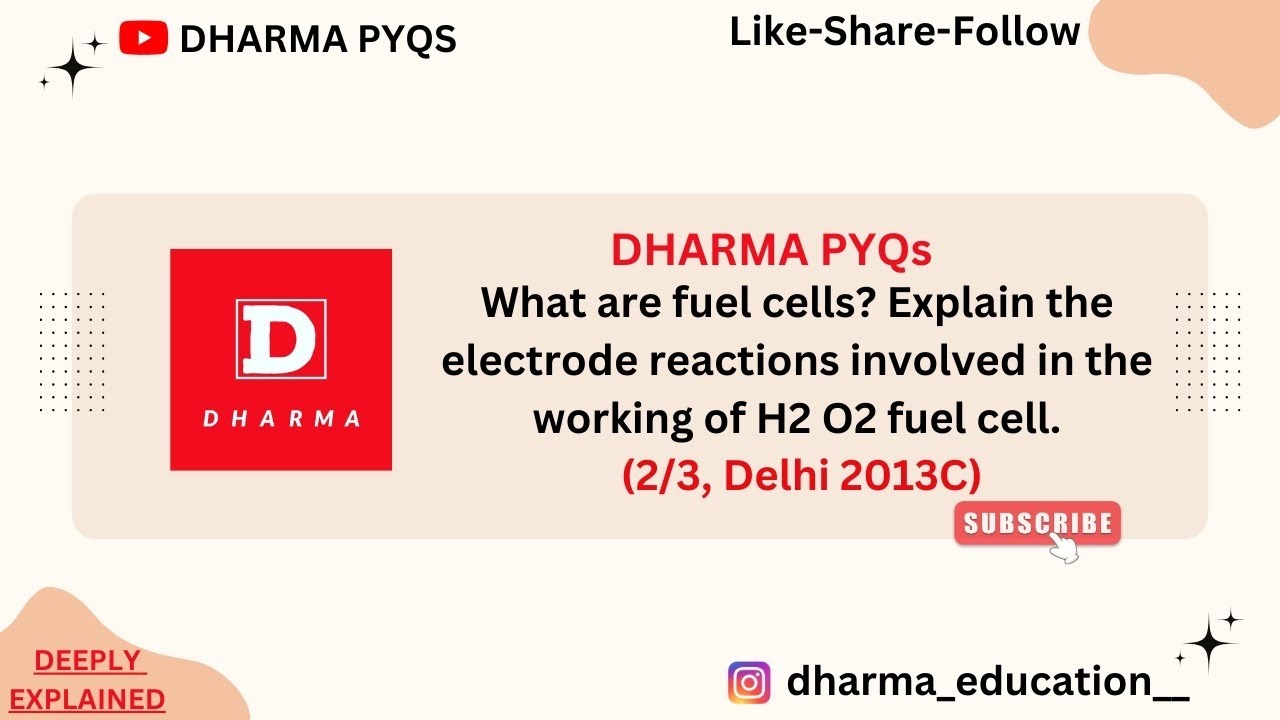 What are fuel cells?Explain the electrode reactions involved in the ...