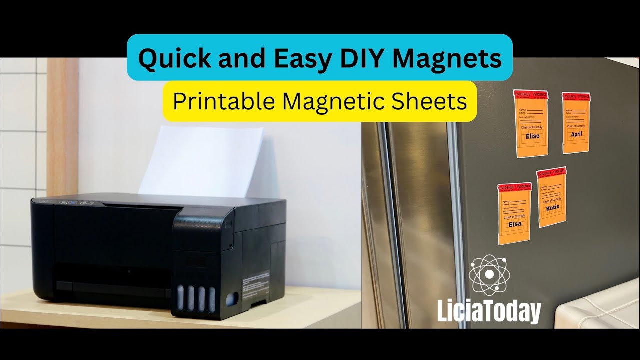 Quick and Easy DIY Magnets Using Printable Magnetic Sheets with Epson ...