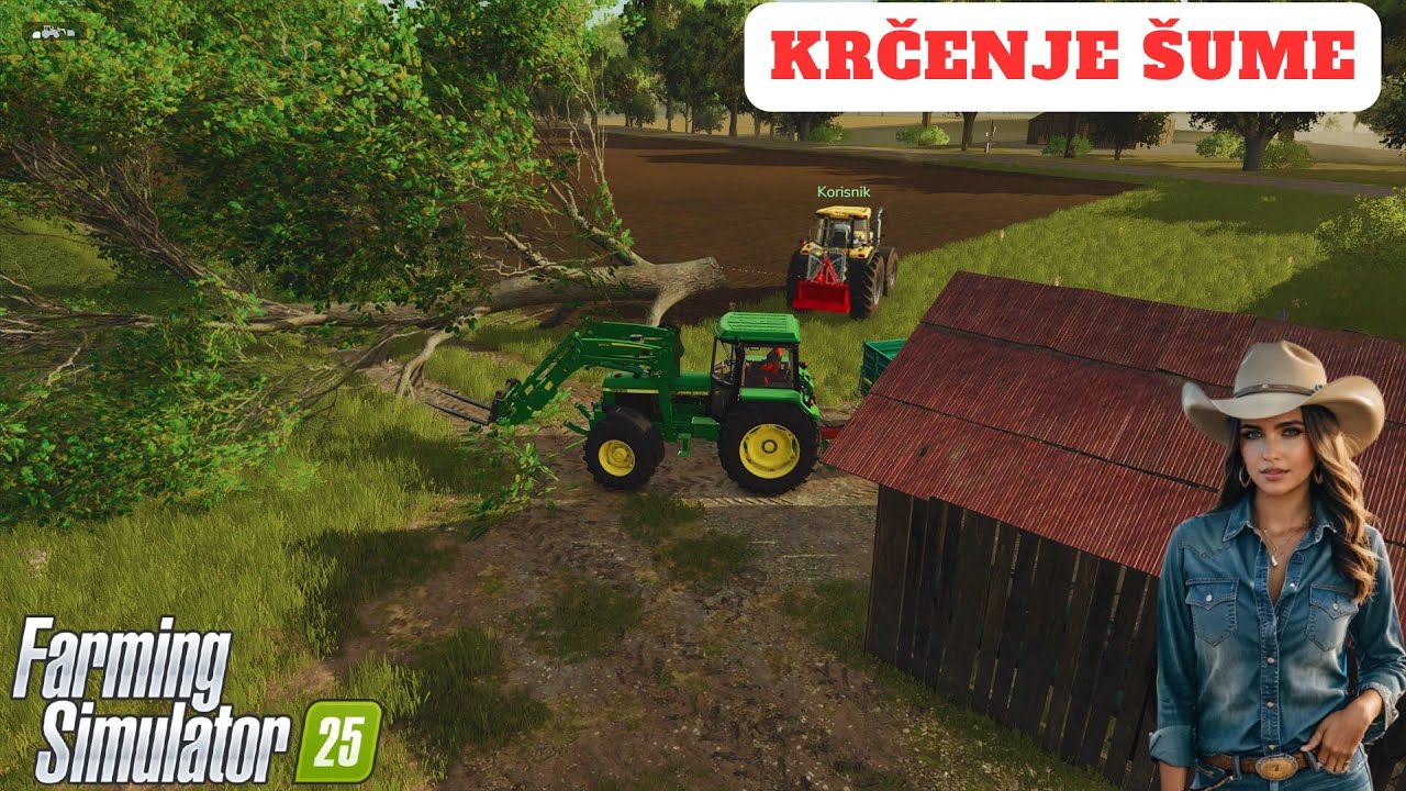 FARMING SIMULATOR 25 - KRČENJE DRVA OKO FARME - EP 1 - YouTube
