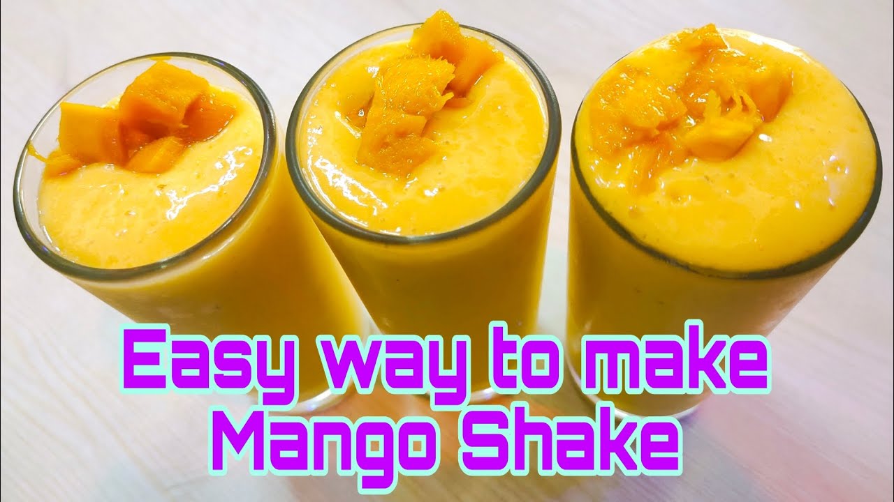 Easy way to make Mango Shake... - YouTube
