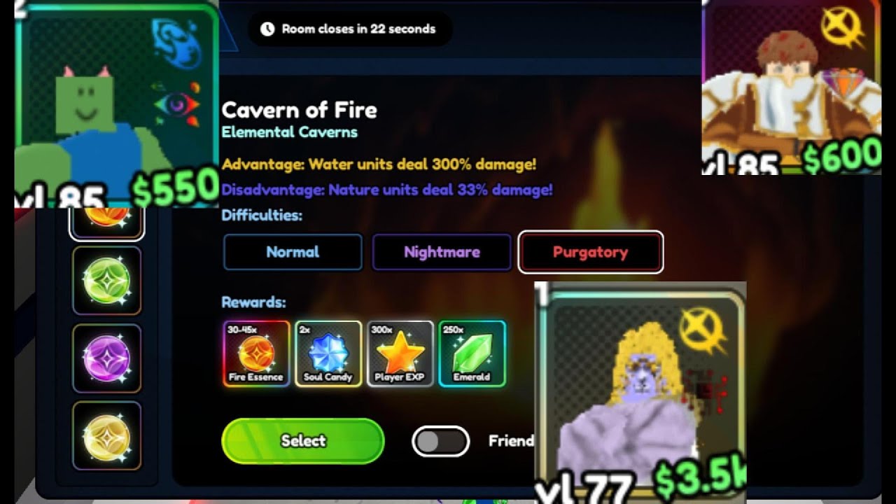 3 Units VS Purgatory Fire Cavern - YouTube
