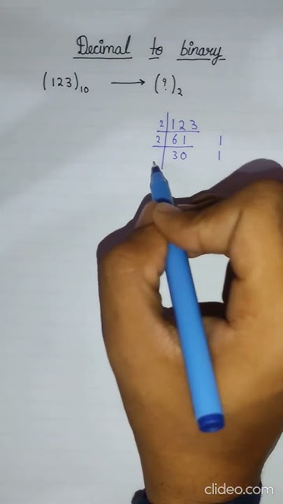 Decimal to binary conversion//Logical conversions//@brevilearning # ...