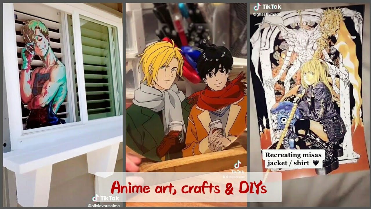 Anime art, crafts & DIYs part 14 - YouTube
