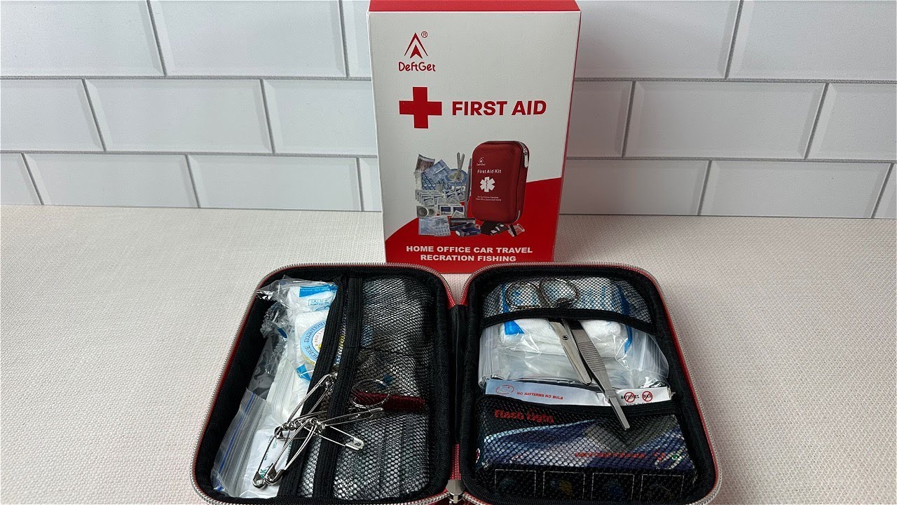 My Review of the deftget Waterproof 163 Piece First Aid Kit - YouTube