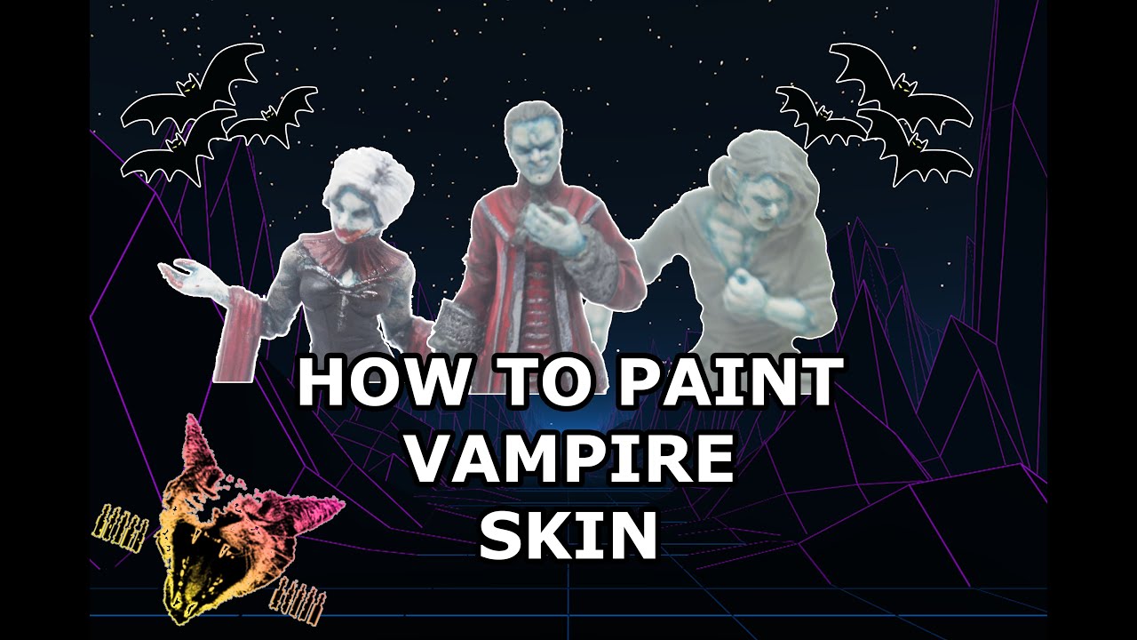 How To Paint Vampire Skin - YouTube