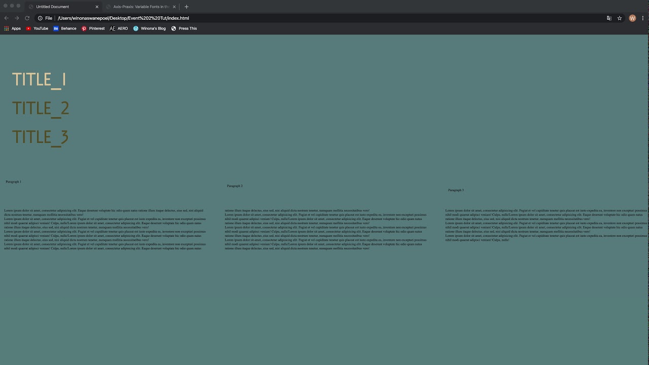 Applied Type Animating Code - YouTube