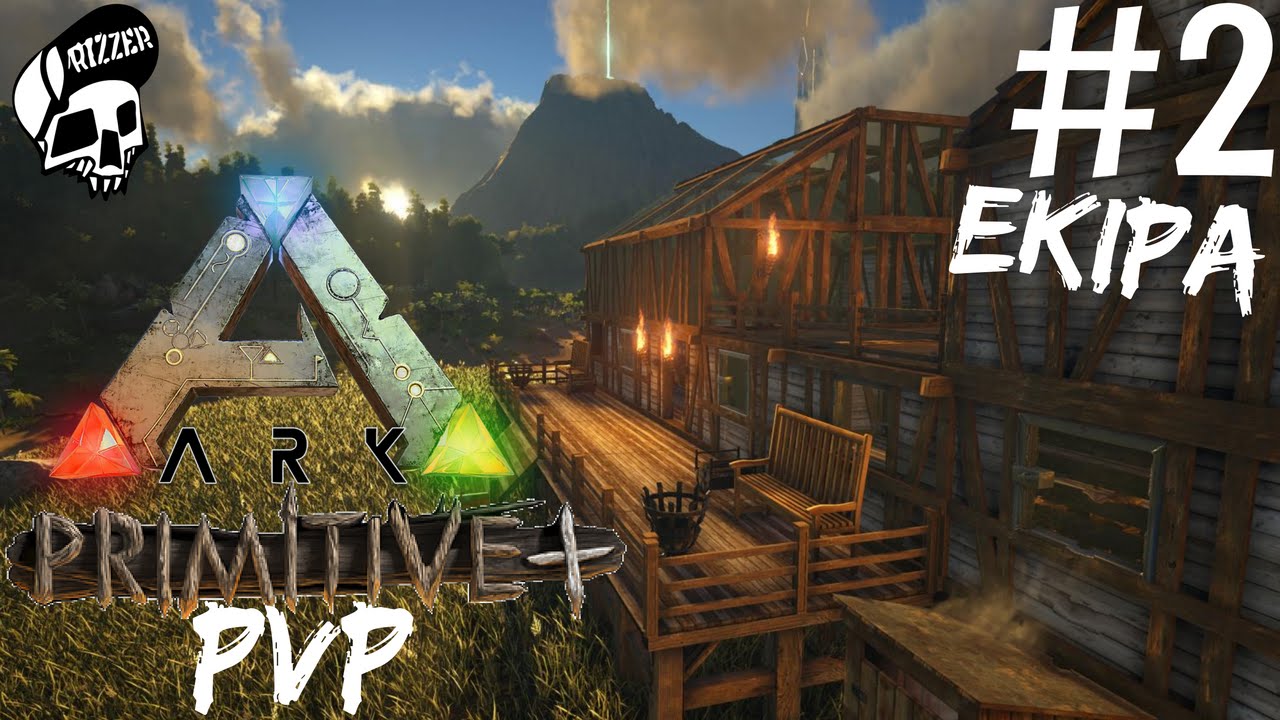 ARK Primitive Plus PVP #2 - Odwiedziny Purposa i Dzingisa - YouTube