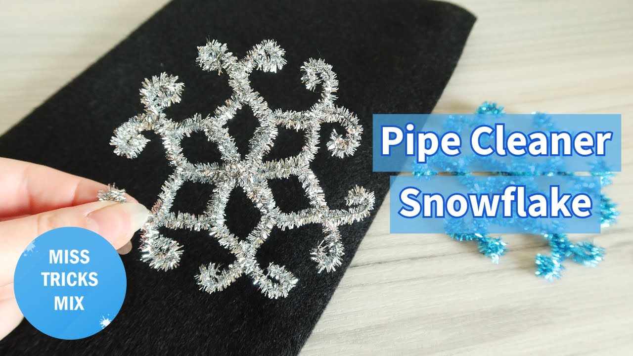 DIY: Pipe Cleaner Snowflake | Pipe Cleaner Craft - YouTube