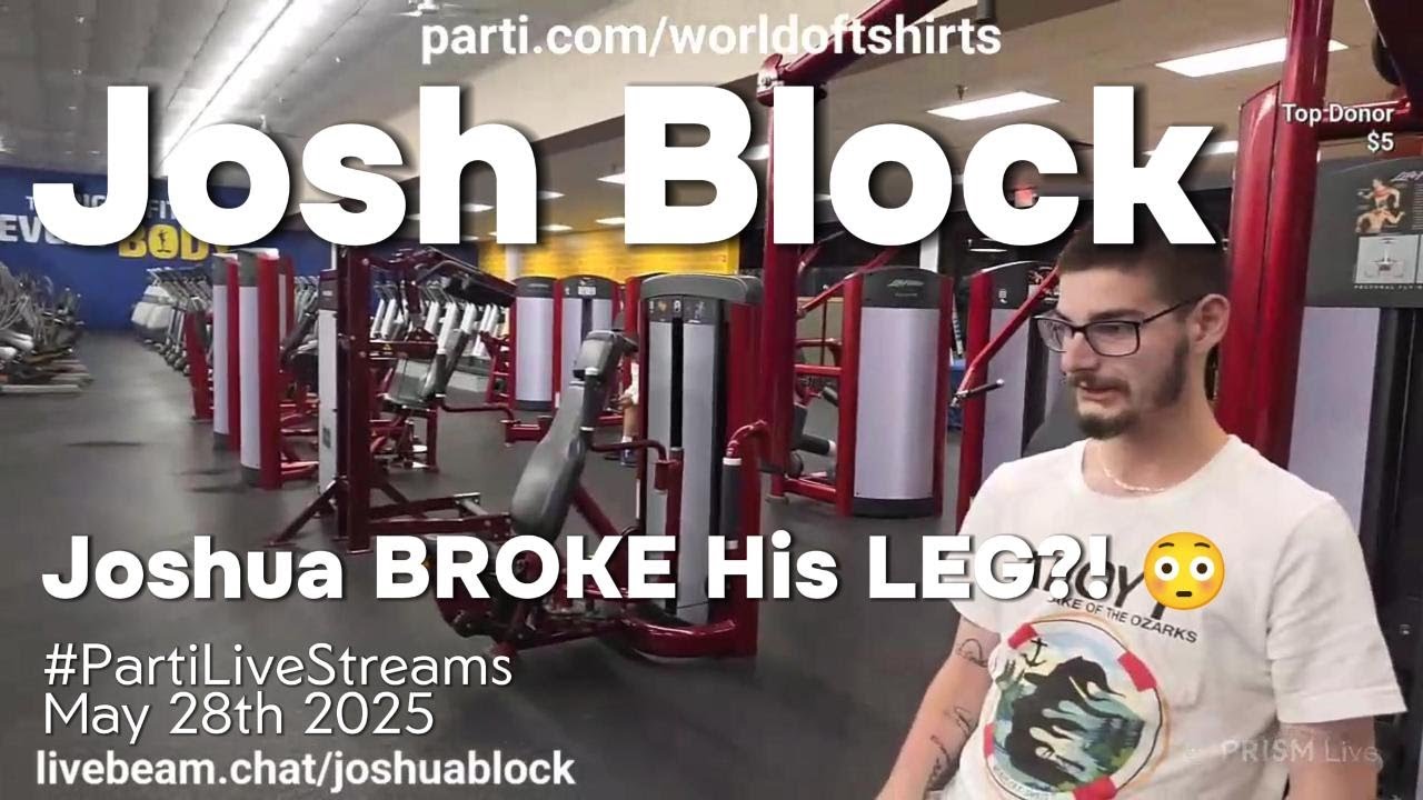 Joshua Block Slices His Leg Rushing Through the Gym 😱💥 - YouTube