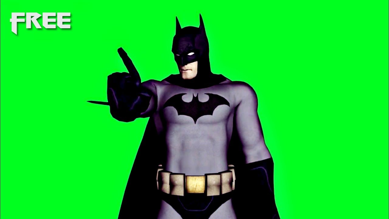 Batman Animation Green Screen Effects Chroma Key | blender render 3d ...