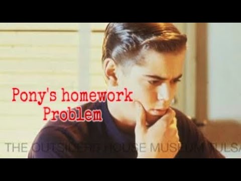 Pony’s Homework Problem - The Outsiders Texting Story - YouTube