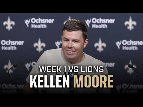 Kellen Moore on Alvin Kamara, Lion's rushing attack | Saints vs. Lions 2026 NFL Week 1