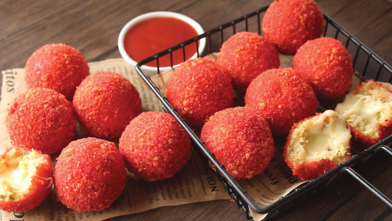 Hot Flaming 🔥 Potato Cheese Balls 😍 Recipe By Chef Hafsa - YouTube