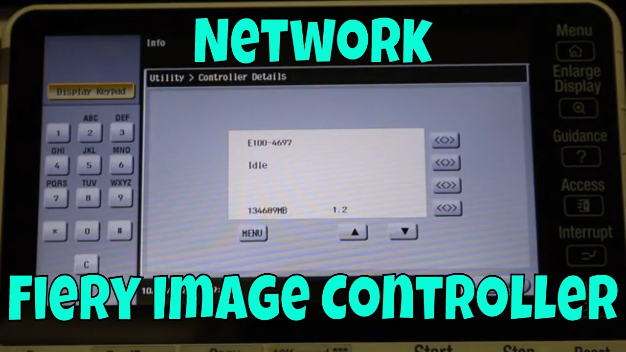 #Konica How to Network a Fiery Image Controller - YouTube