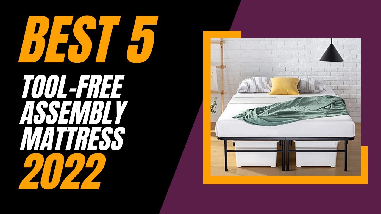 Best 5: Tool-Free Assembly Mattress Foundation 2022 - YouTube