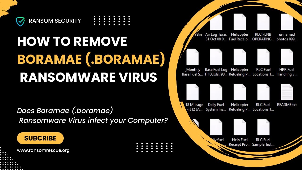 How to Fix Boramae (.boramae) Ransomware Virus - Remove & Decryption - YouTube