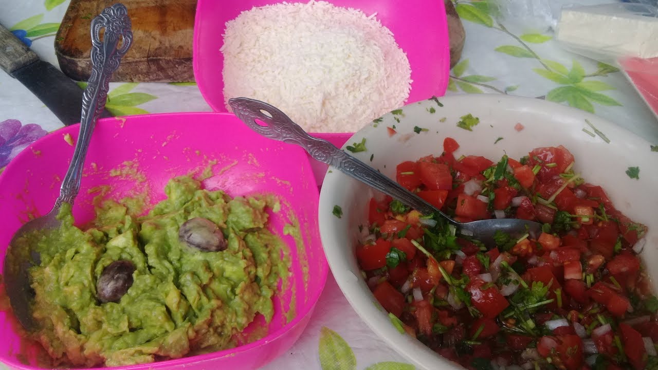 Como hacer Chimol,Guacamol Para Nachos Parte#2 El salvador 4x4 - YouTube