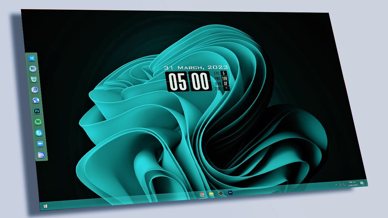 Make Windows 10 Look Like windows 11 | Desktop Customization | Make ...