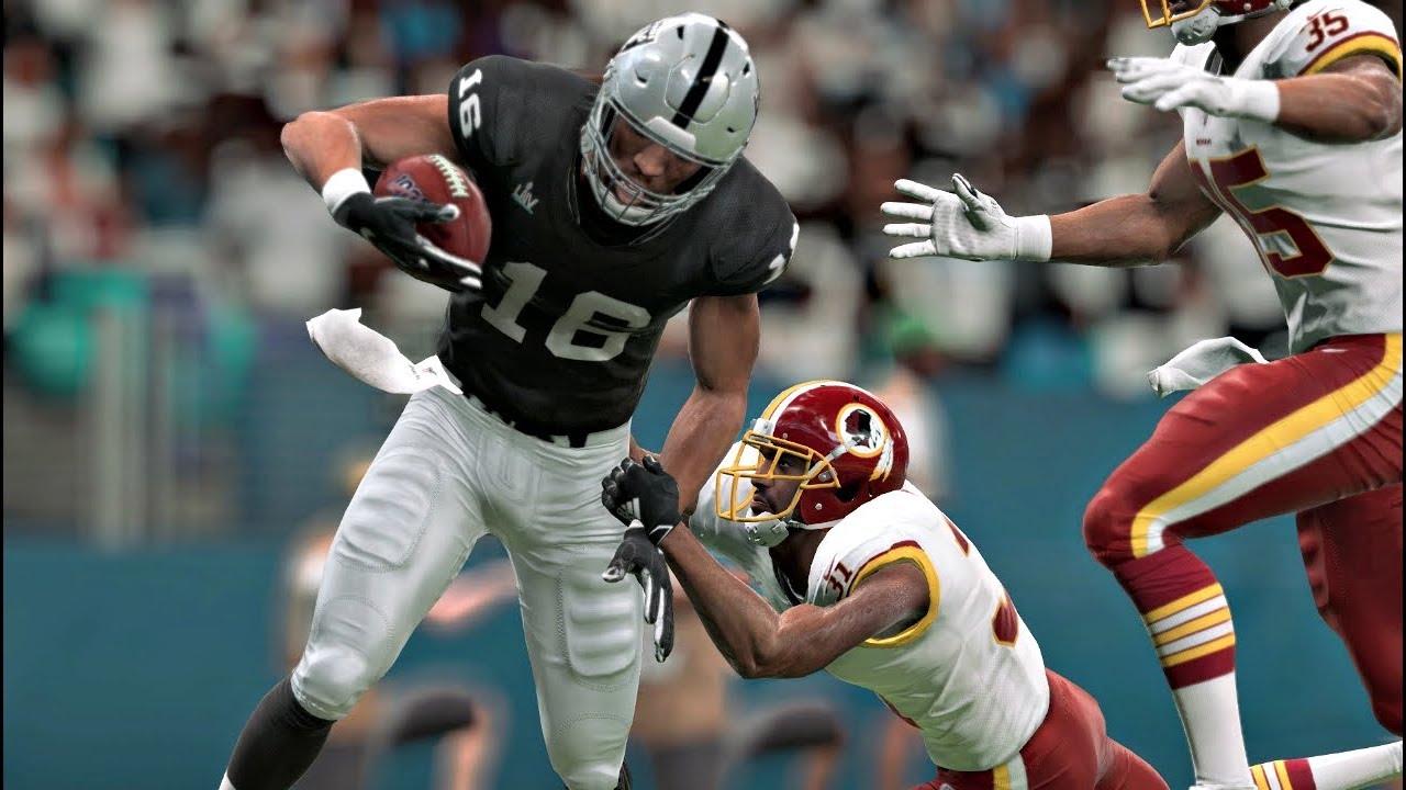 Madden 20 - Super Bowl XVIII Rematch LA (Oakland) Raiders vs Washington ...