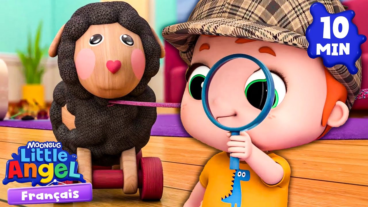 Baa Baa Mouton Noir perd sa laine | Little Angel | Chanson + Comptines ...