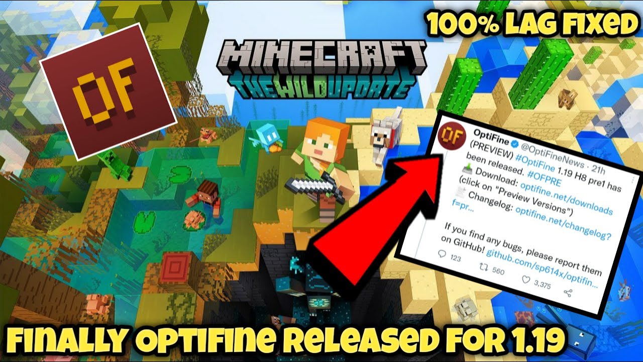 Optifine For Minecraft Version 1.19 | Released | Optifine For Minecraft ...