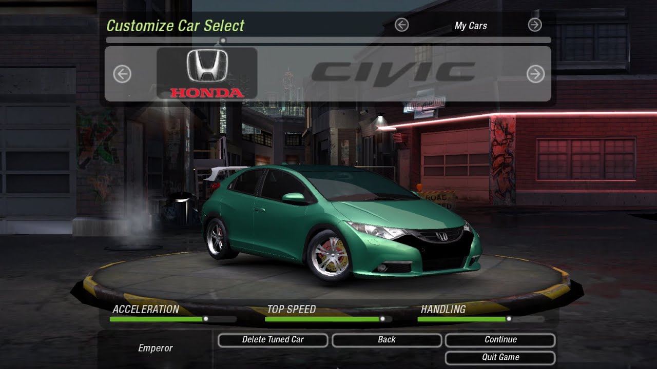 NFS Underground 2 | Honda Civic IX | Customization and Gameplay - YouTube