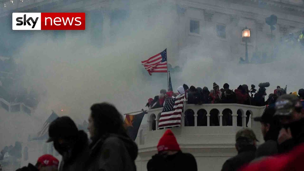 Capitol riot footage presented as evidence at Donald Trump's ...