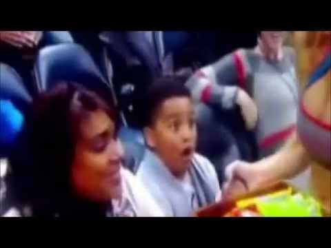 Kid Wowed by Cheerleader Costume/Outfit - YouTube