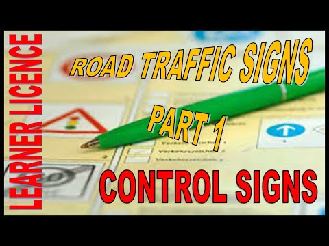 Road Traffic Signs-part 1: CONTROL SIGNS / K53 Learners Licence South ...