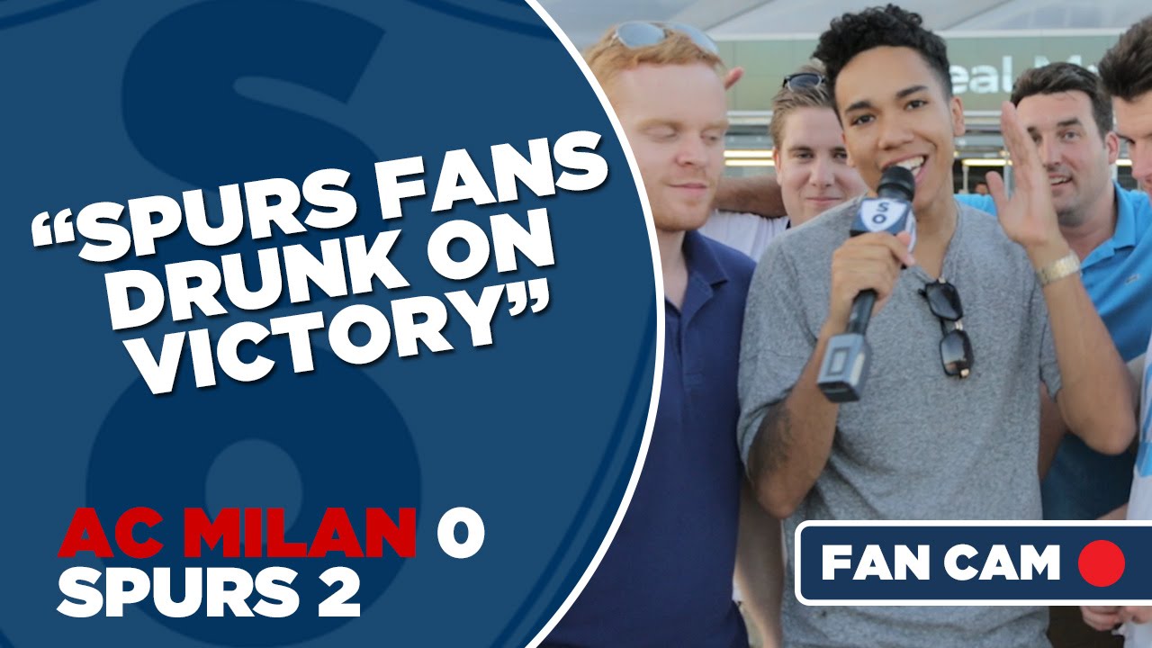Spurs Fans Drunk On Victory | Tottenham 2-0 AC Milan Fancams | Spurred ...