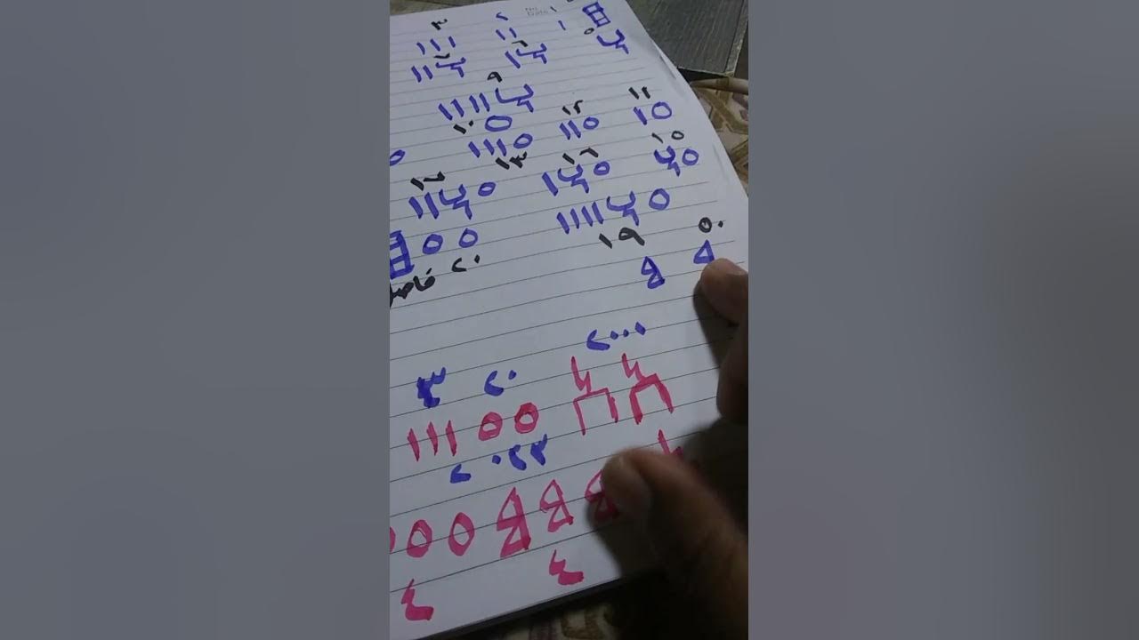 الأعداد والأرقام في خط المسند اليمني العربي القديم كتابته وكيفية قراءته ...