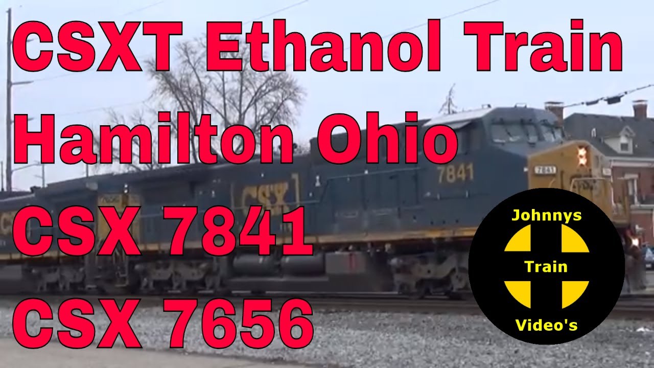 CSXT Ethanol Train Hamilton Ohio - YouTube